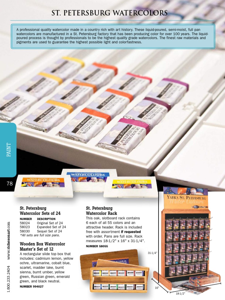 White Nights Color Chart Watercolor Acuarela | PDF | Blue | Watercolor ...