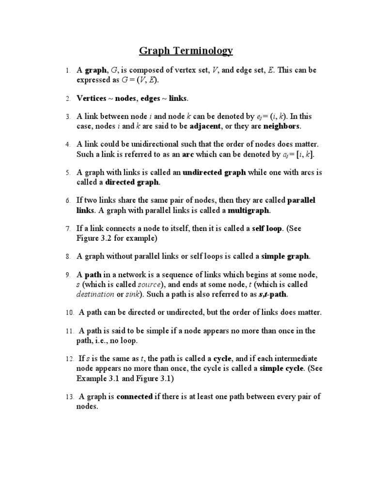 Graph Terminology | PDF | Vertex (Graph Theory) | Theoretical Computer ...