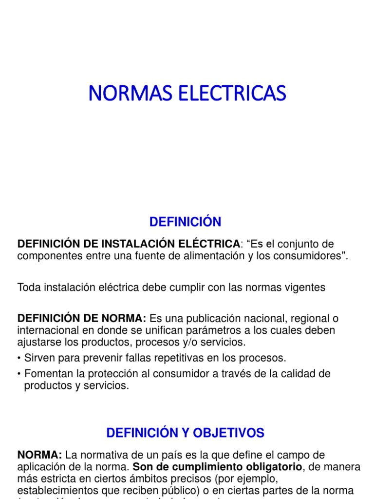 2 Normas Electricas | PDF | Comisión Electrotécnica Internacional ...