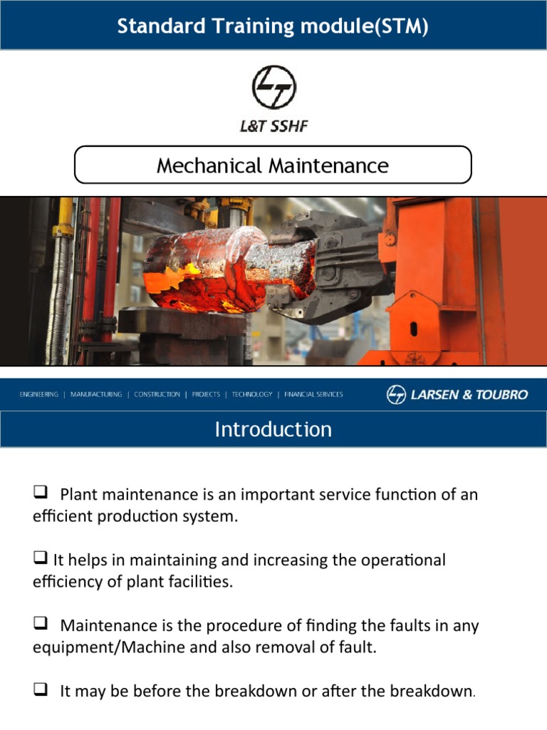 Standard Training Module (STM) : Mechanical Maintenance | PDF ...