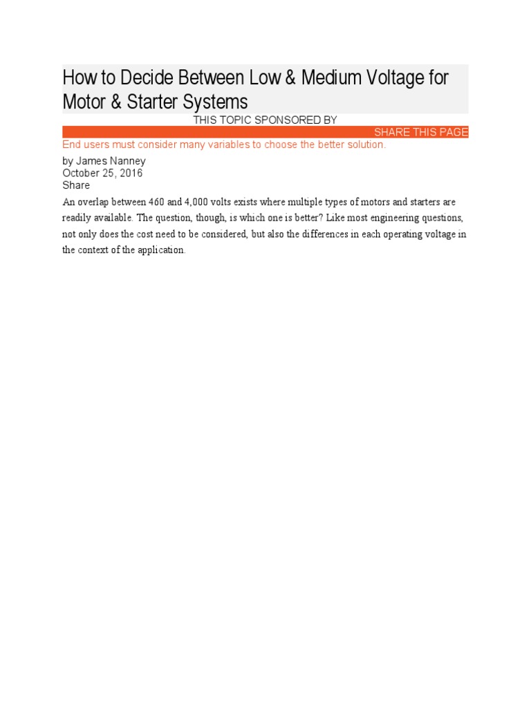 MV & LV Motor | PDF | Electric Motor | Electromagnetism