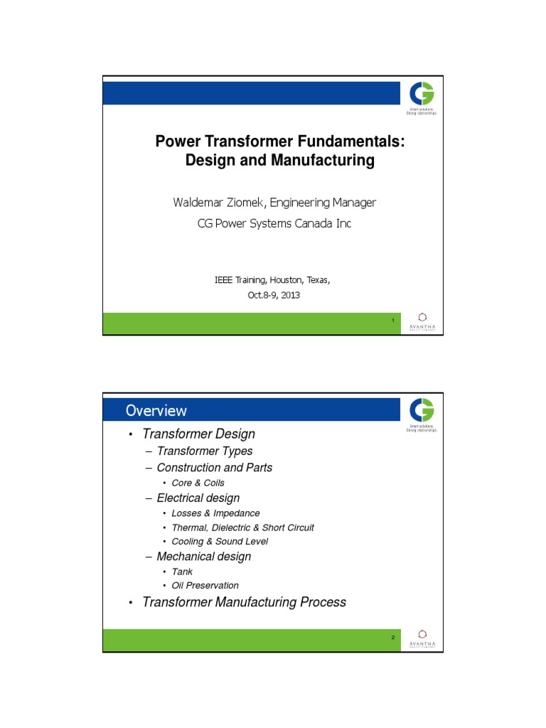Power Transformer Design Guide | PDF | Transformer | Inductor