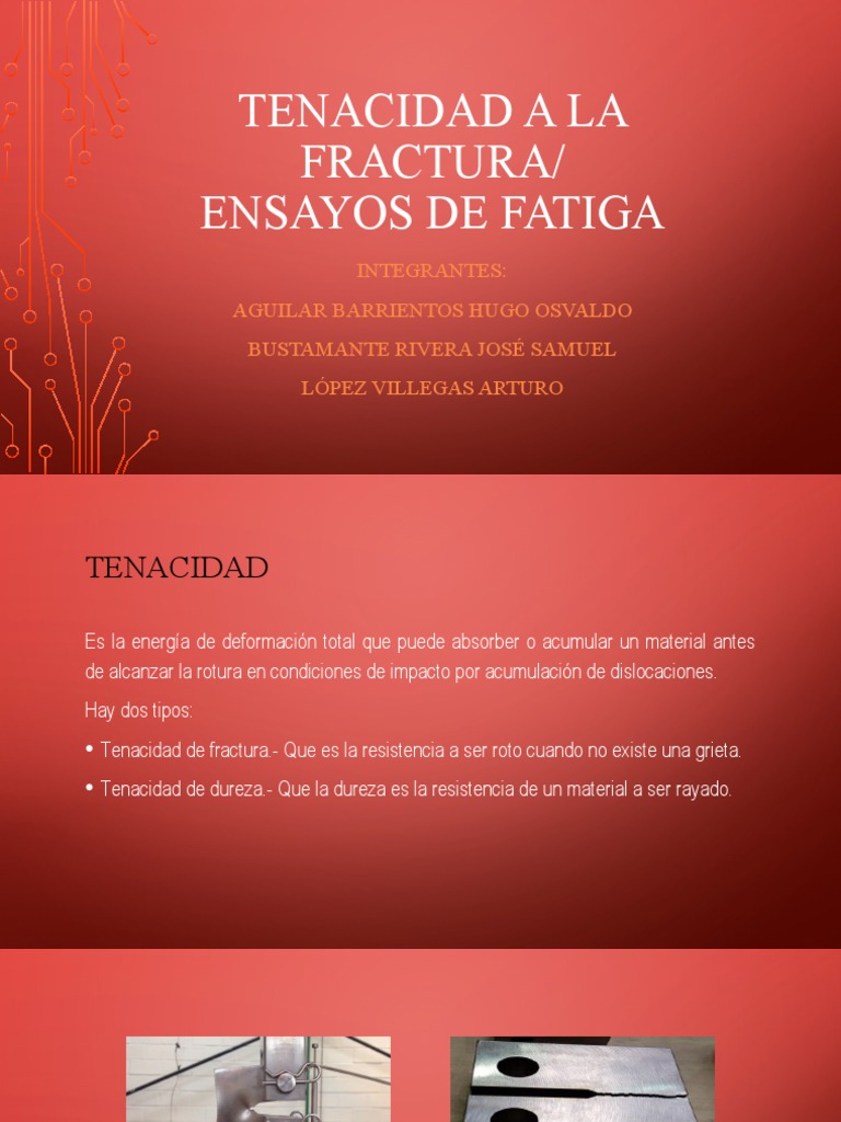 Tenacidad A La Fractura | PDF | Mecánica de fractura | Fatiga (material)