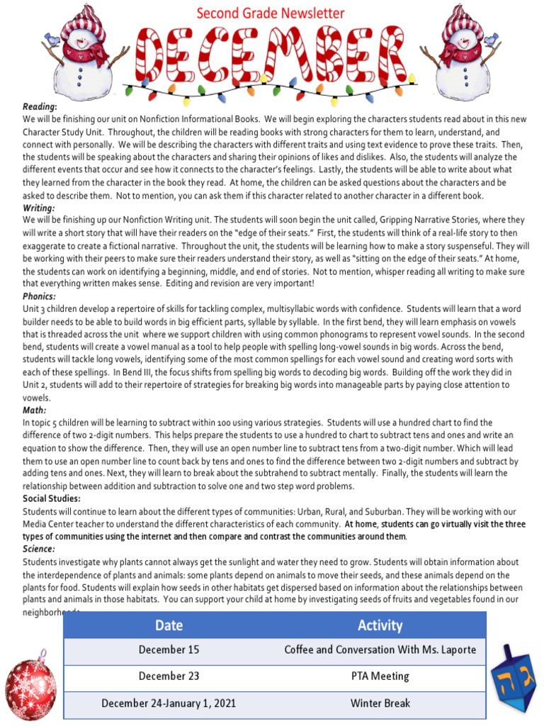 Grade 2 Dec | PDF | Subtraction | Plants