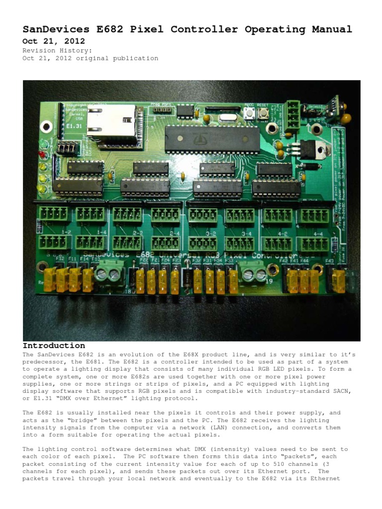 E682 Operating Manual | PDF | Power Supply | Ip Address