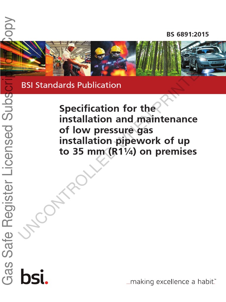 BS6891 Pipework Installation | Download Free PDF | Liquefied Petroleum ...