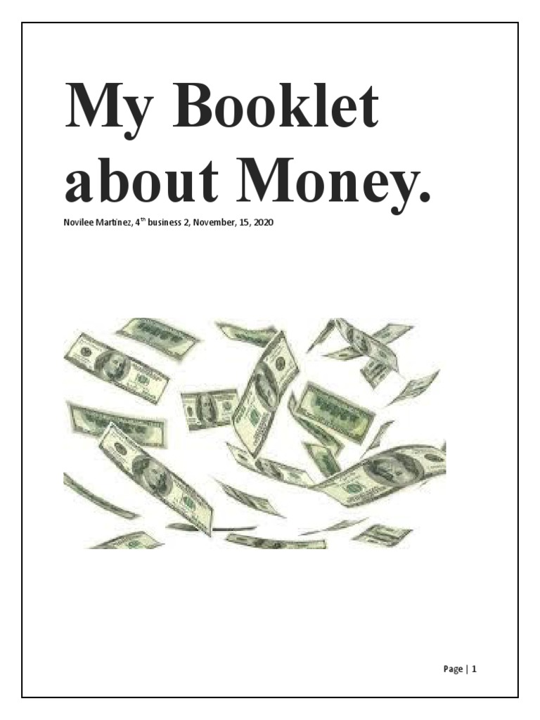 My Booklet About Money | PDF | Banknote | Money