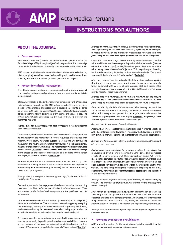 Instructions For Authors | PDF | Open Access | Case Report