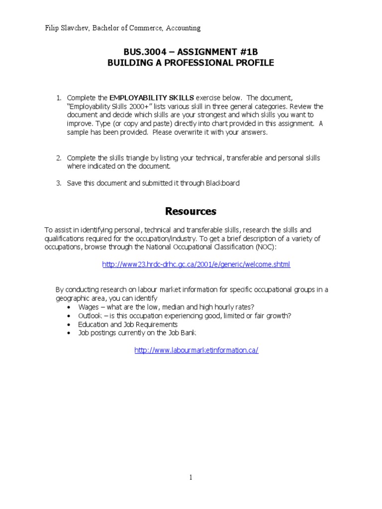 Assignment 1b-Skills Triangle-2 | PDF | Information | Science