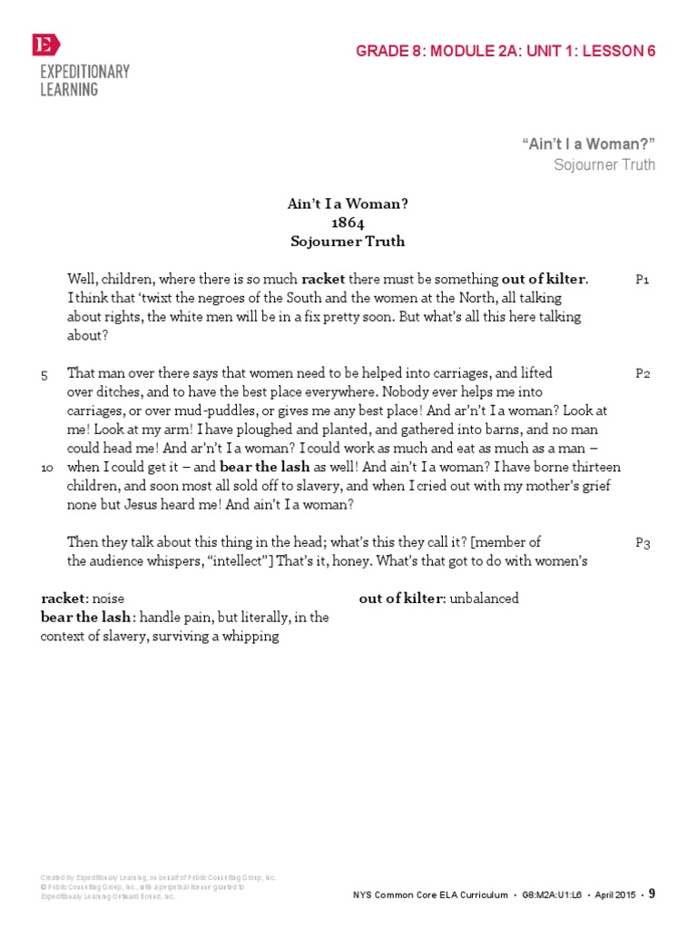 Ain't I A Woman? | PDF