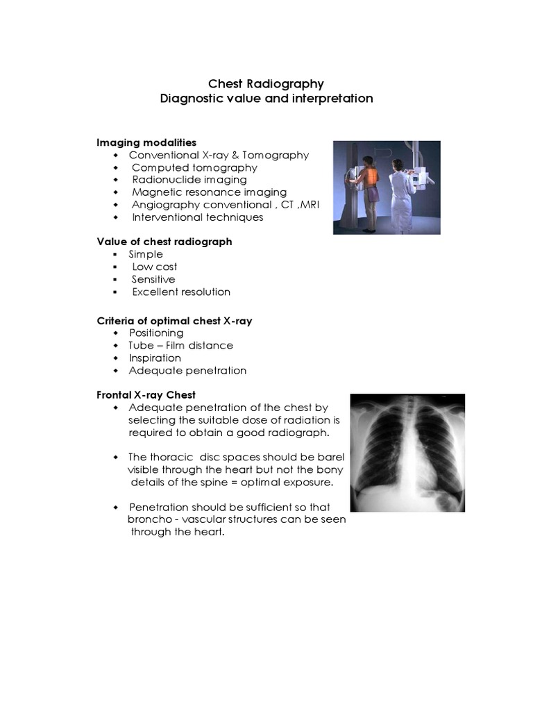 Chest Radiography | PDF | Radiography | Ct Scan