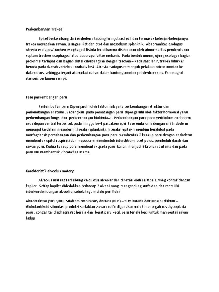 Ringkasan PPT Turunan Endoderm | PDF