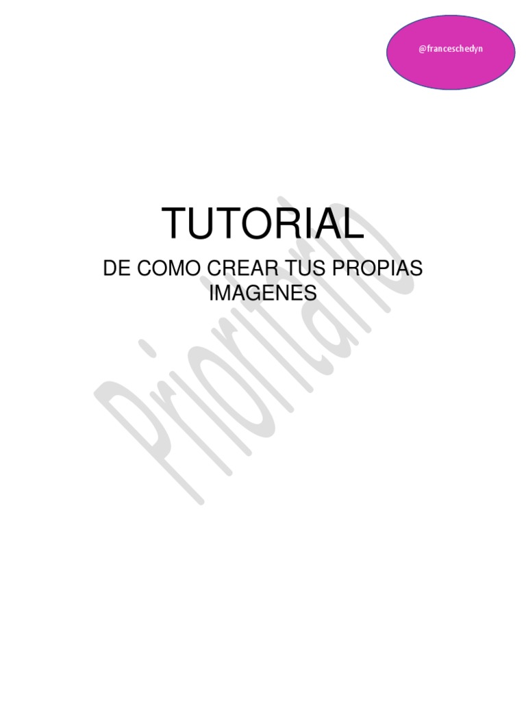Tutorial Imagenes | PDF | Diseño | Imagen