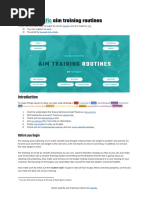 Voltaic X Aimlabs - Game Specific Aim Training Routines | PDF