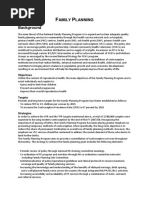 National Family Planning Program | PDF | Family Planning | Health Sciences
