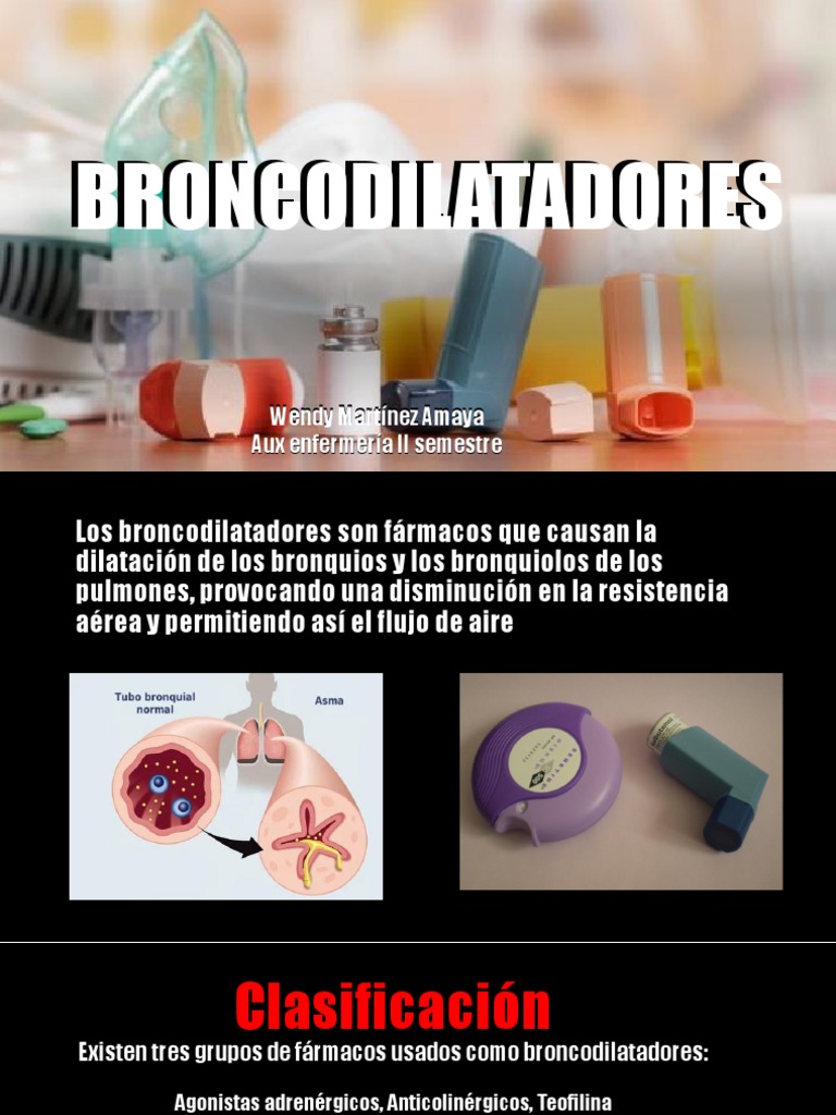 BRONCODILATADORES | Descargar gratis PDF | Asma | Tos