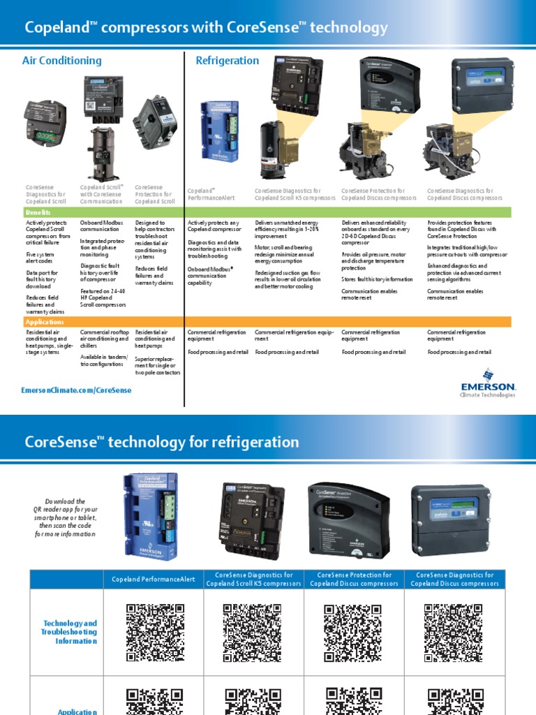 Copeland Compressors Coresense Technology en 2884396 PDF | PDF ...