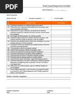 Fire Hydrant Monthly Inspection Checklist | PDF