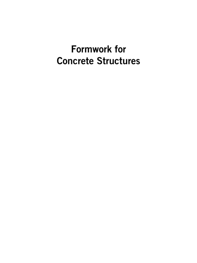 (EngineeringEBooks - Civil) Formwork For Concrete Struc PDF | PDF ...