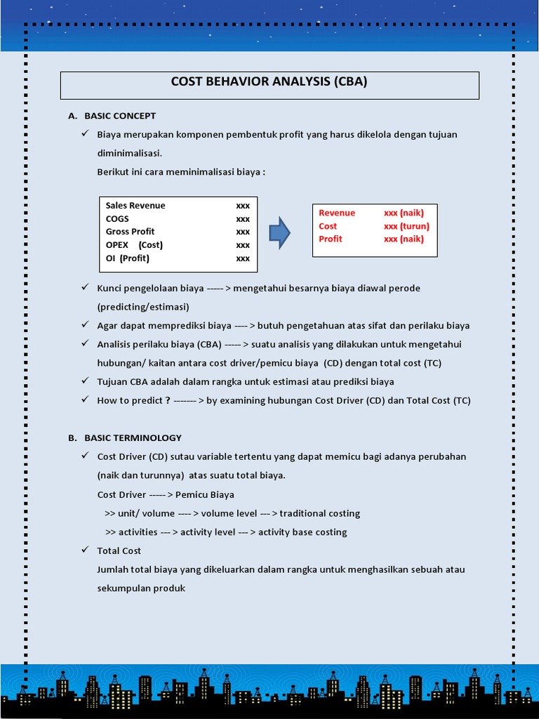 Cost Behavior Analysis | PDF