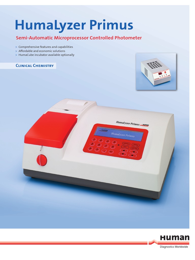 HumaLyzer Primus EN | PDF | Chemistry | Computing And Information ...