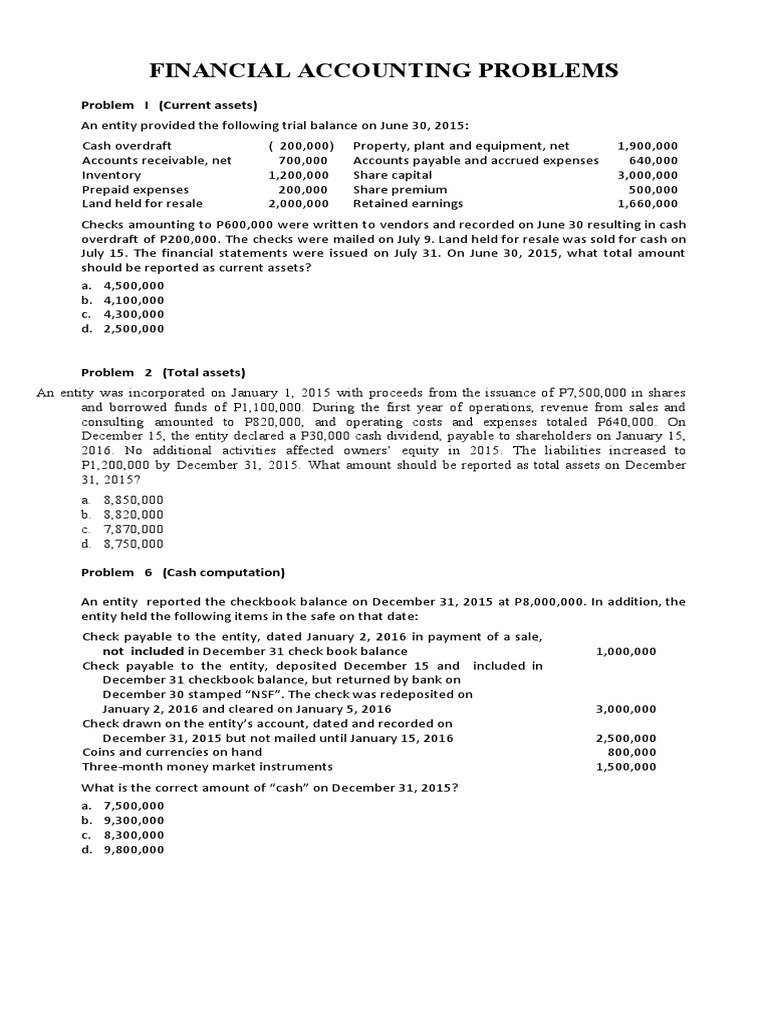 FAR Test Bank | PDF | Goodwill (Accounting) | Retained Earnings