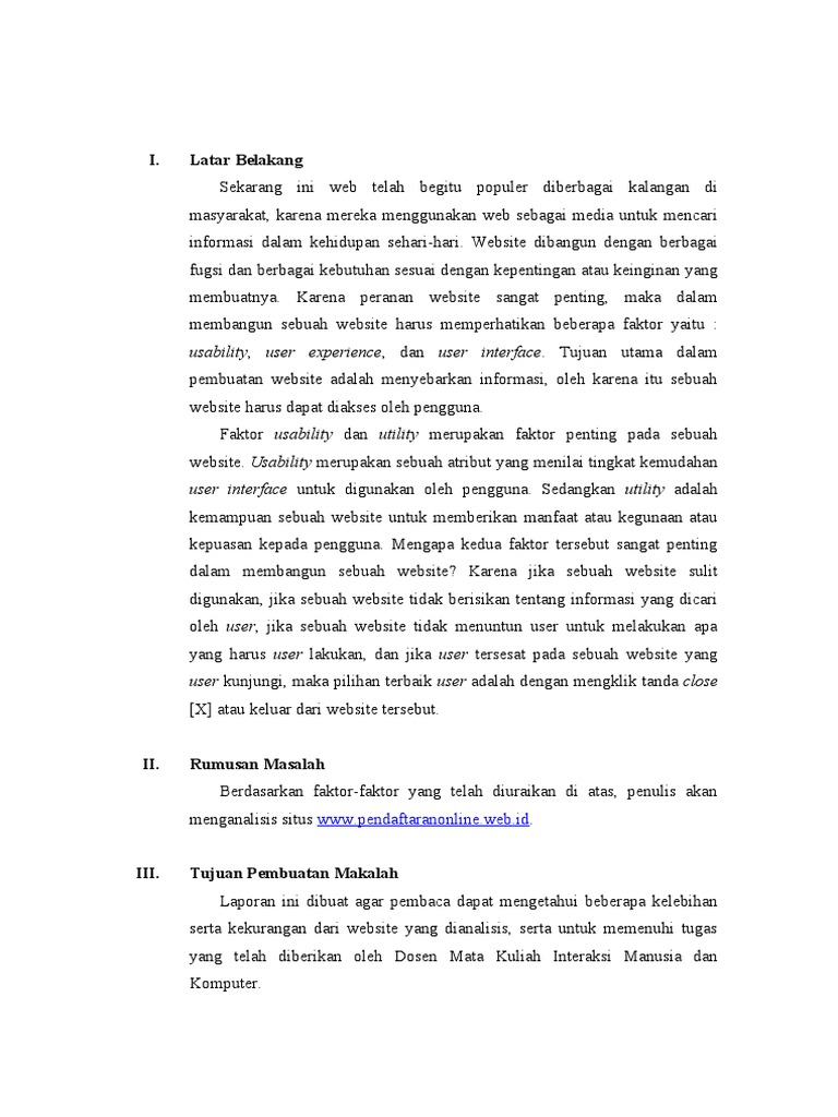 Tugas Imk Analisis Website | PDF