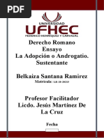 Adopción y Adrogación en Derecho Romano | PDF | Adopción | Roma antigua
