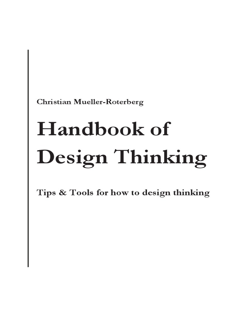 Manual de Design Thinking Christian Mueller - Roterberg PDF | PDF ...