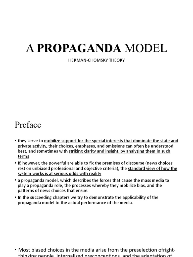 A Propaganda Model | PDF | Propaganda | News