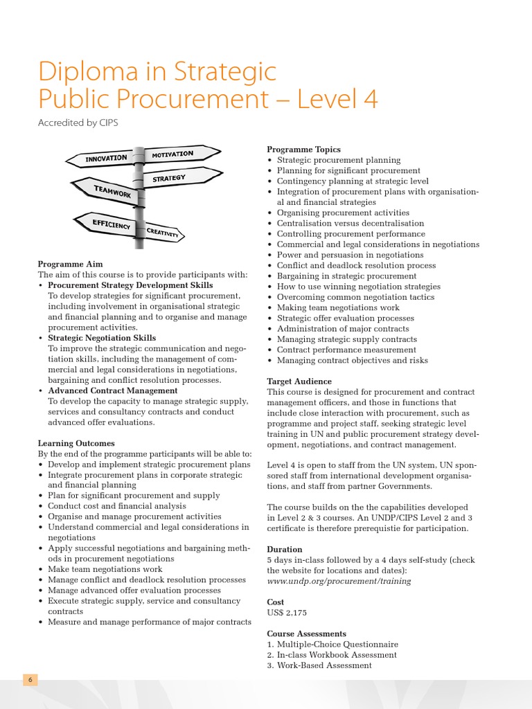 Catalogue 2016 UNDP CIPS Training and Certification 6 PDF | PDF ...