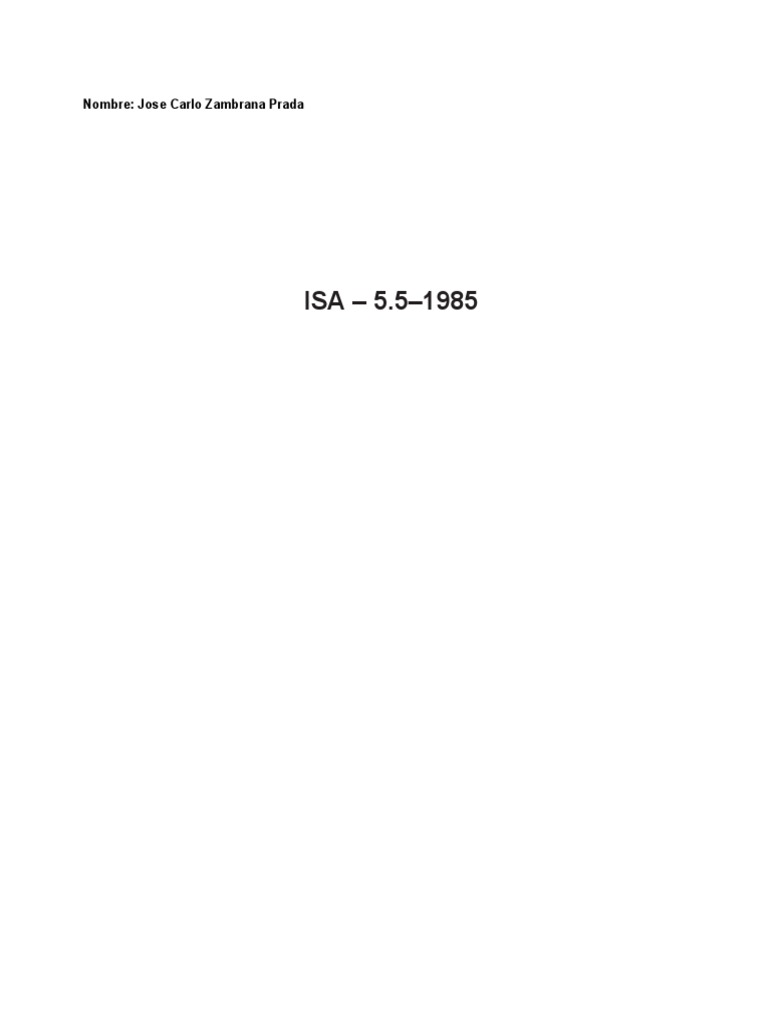 Isa 5.5-1985 | PDF | Monitor de computadora | Color