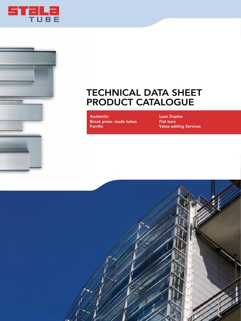 Technical Data Sheet Product Catalogue | PDF | Pipe (Fluid Conveyance ...