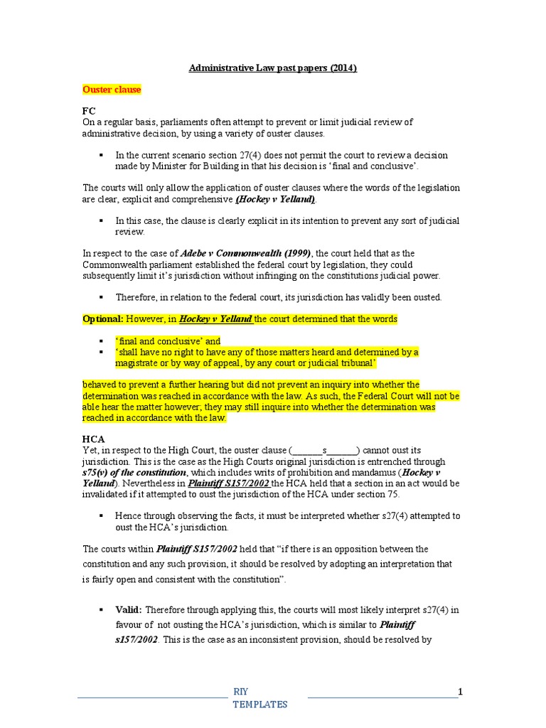 Normal Exam Answer | Download Free PDF | Legal Remedy | High Court Of ...