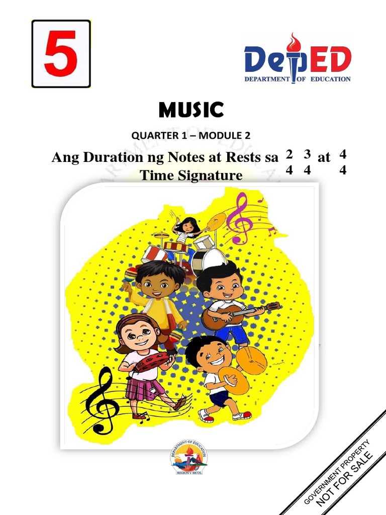 MUSIC 5 - Quarter 1 - Module 2 PDF | PDF | Musical Notation | Notation