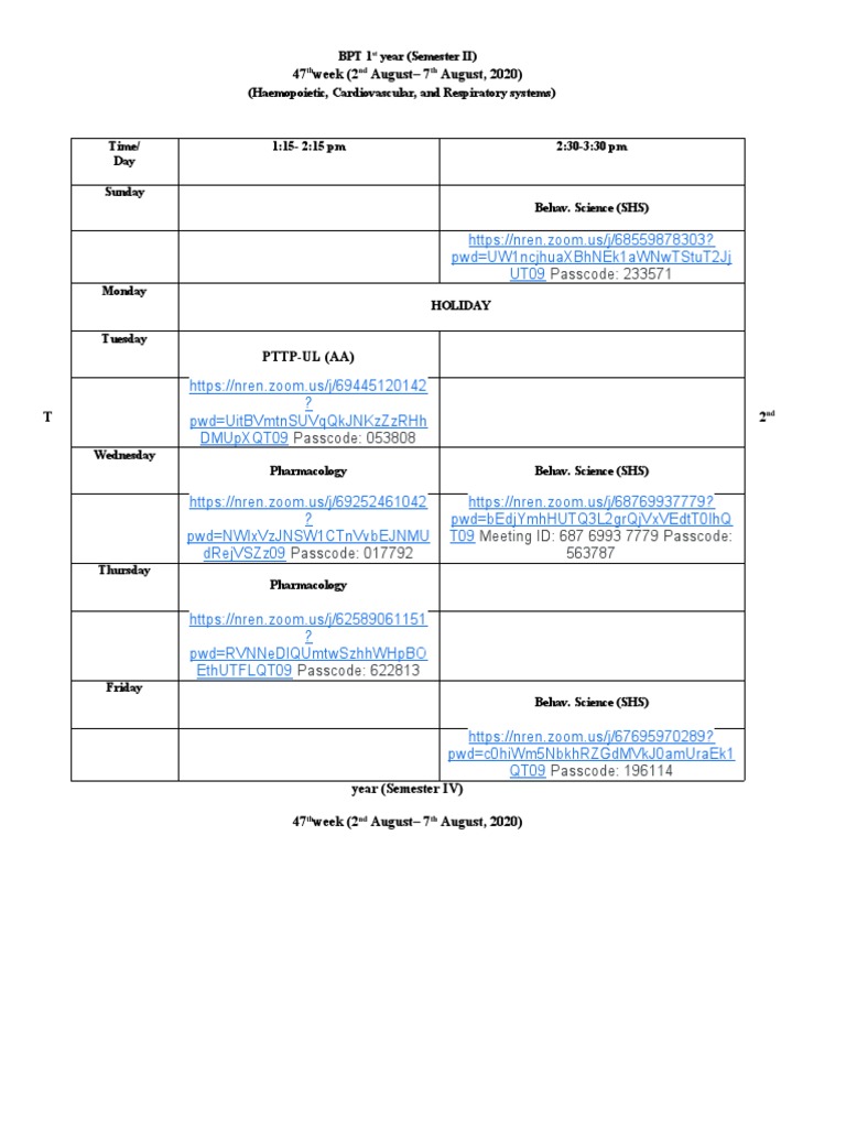Preclinical Routine Week 47 | PDF | Science | Science And Technology