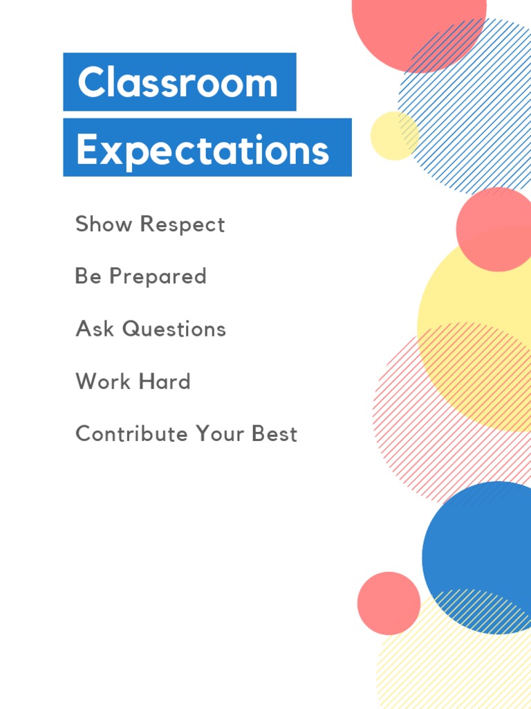 Classroom Expectation Guidelines | PDF