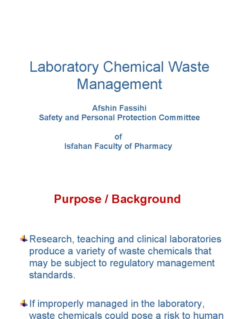 Laboratory Chemical Waste Management | PDF | Hazardous Waste | Toxicity