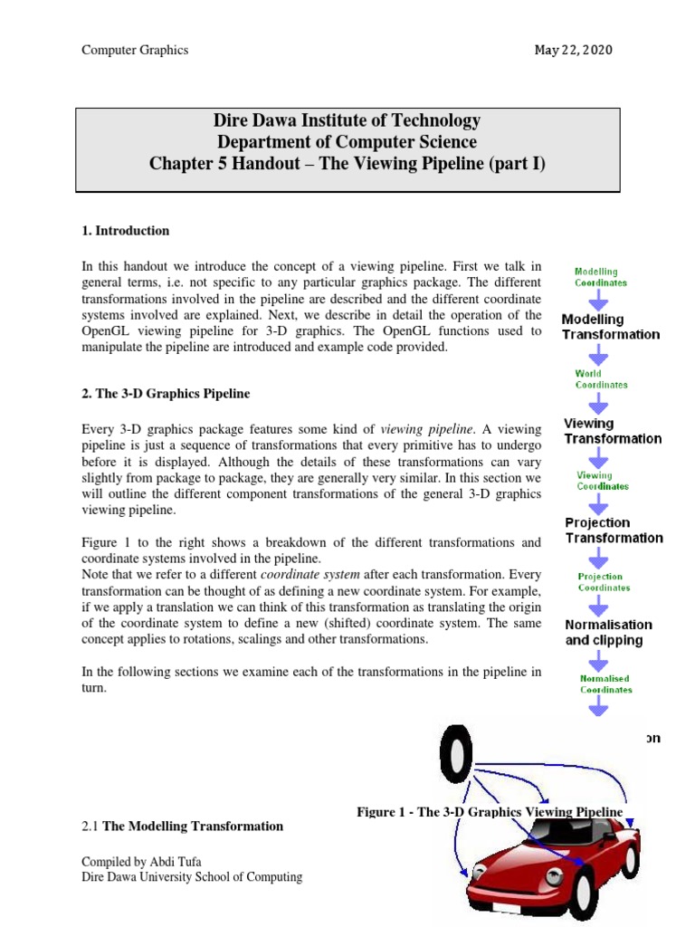 Chapter 5 - The Viewing Pipeline PDF | Download Free PDF | Cartesian ...
