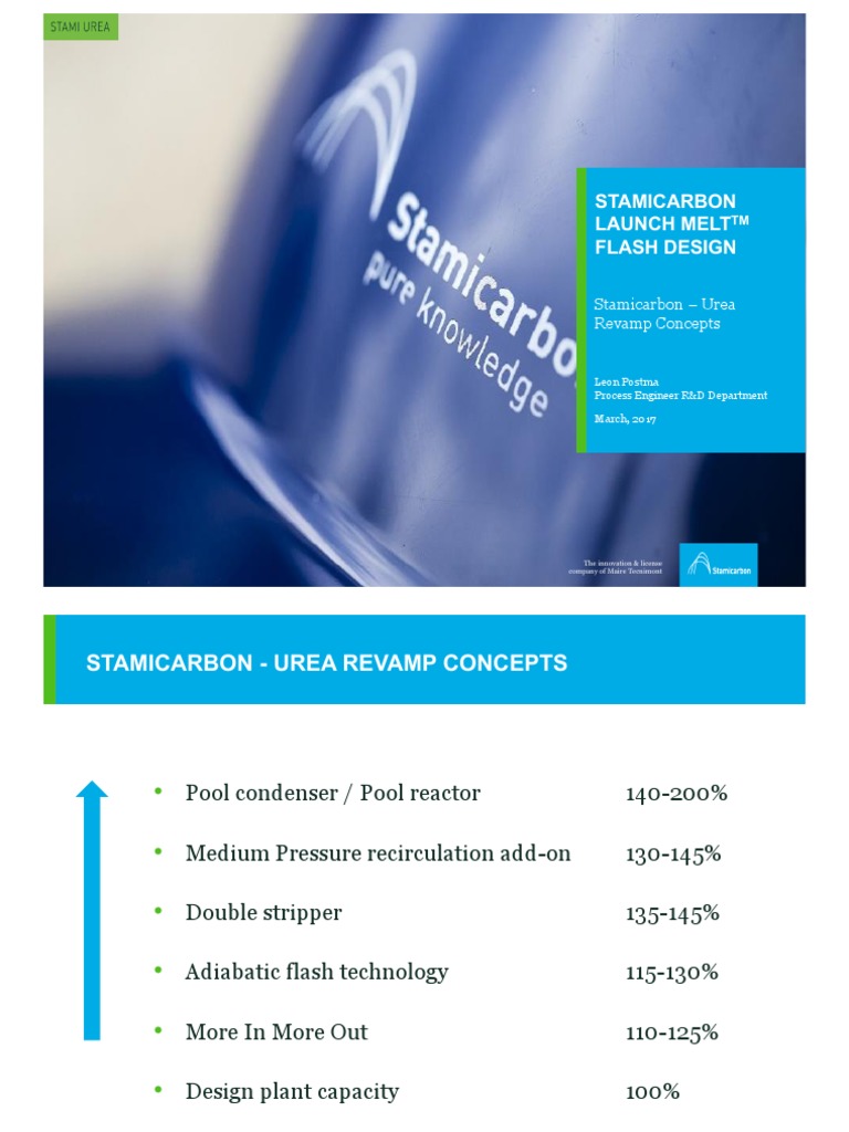 Stamicarbon Launch Melt Flash Design: Stamicarbon - Urea Revamp ...