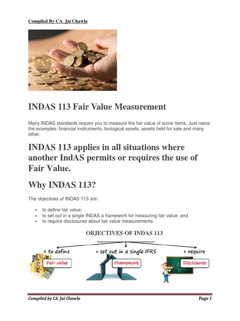 INDAS 113 Fair Value Measurement Guide | PDF | Fair Value | Valuation (Finance)