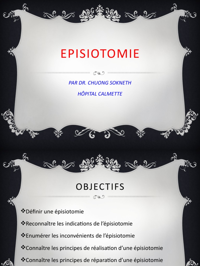 Episiotomie | PDF | Suture (médecine) | Accouchement