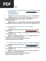 33KV 1CX400 sqmm Cable Specifications | PDF | Insulator (Electricity ...