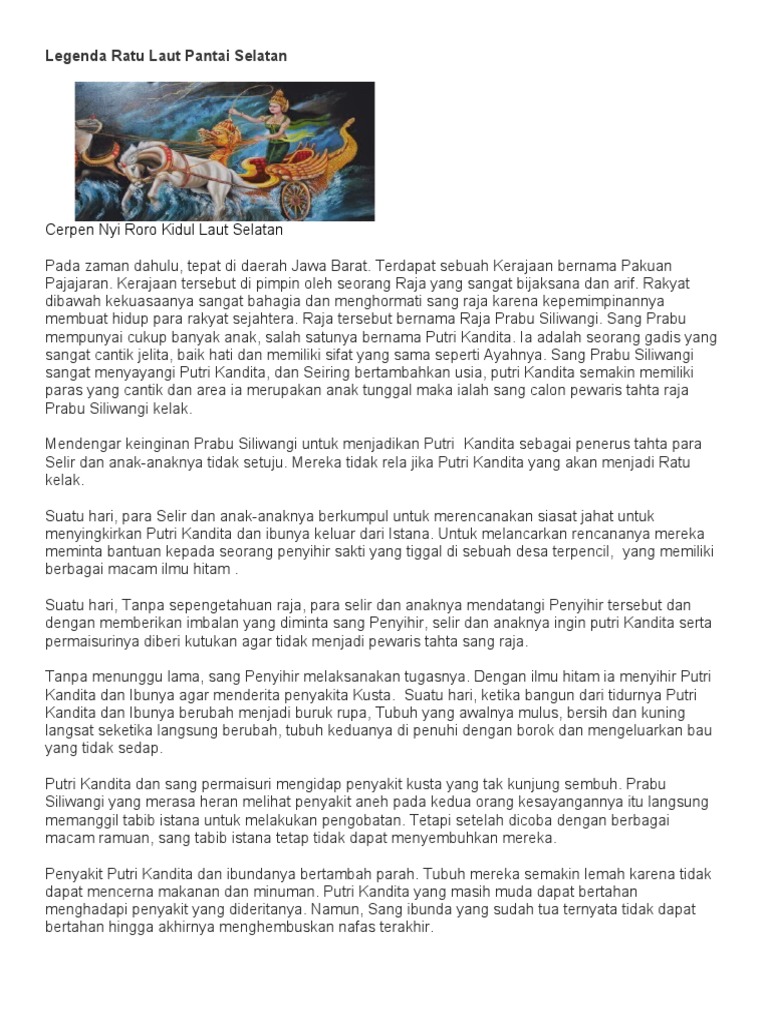 Legenda Ratu Laut Pantai Selatan | PDF