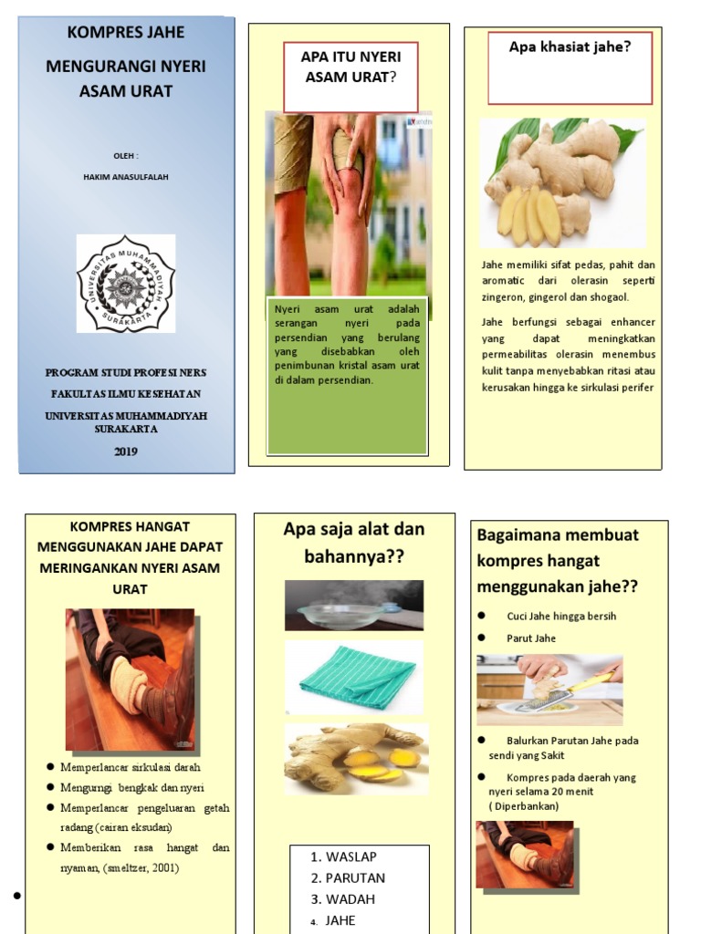 Leaflet Terapi Modalitas Asam Urat | PDF