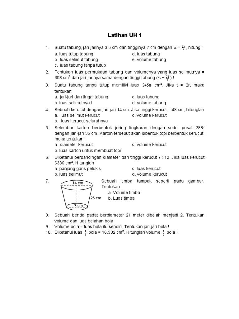 Latihan UH 1 | PDF | Seni