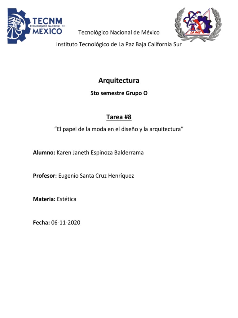El Papel de La Moda en El Diseño y La Arquitectura | PDF | Moda | Estética