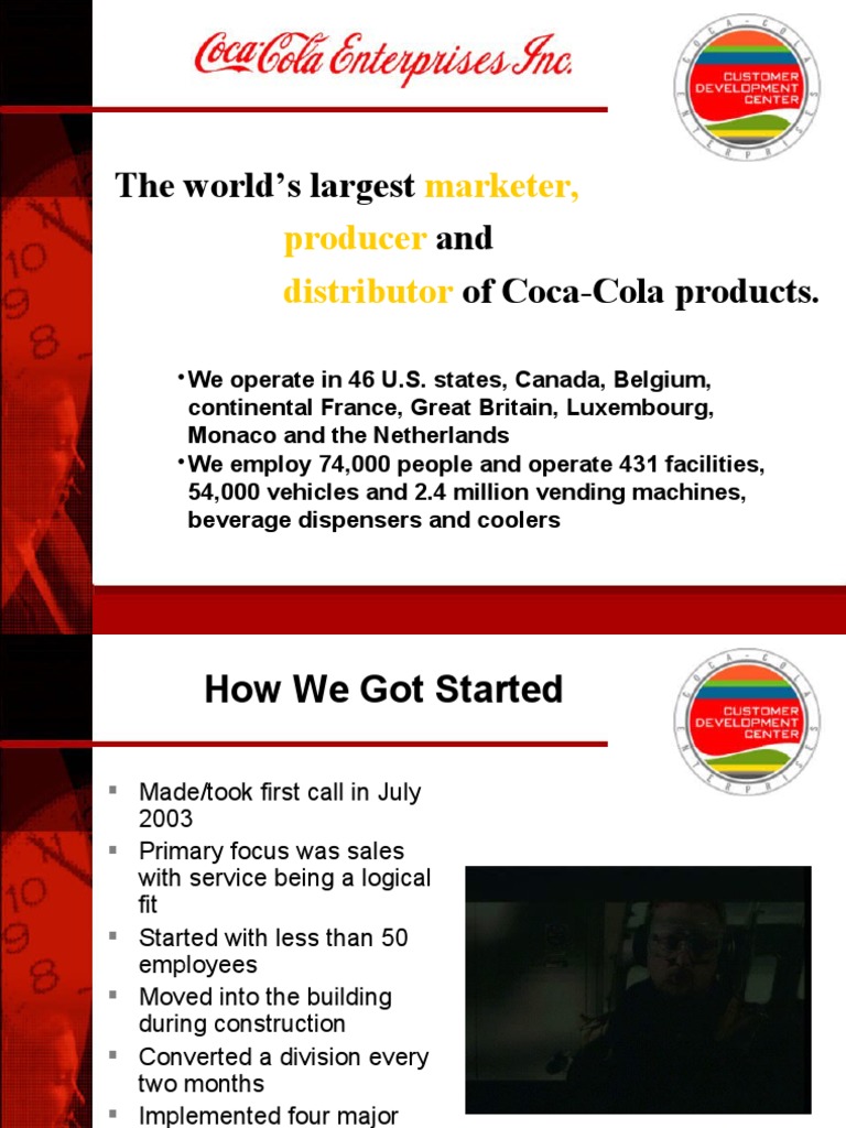 The World's Largest and of Coca-Cola Products.: Marketer, Producer ...