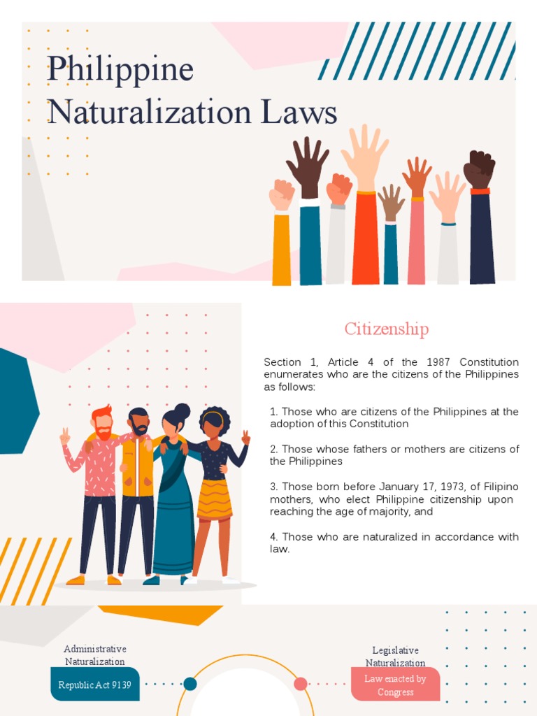 Naturalization Laws (Editted) | PDF | Naturalization | Citizenship