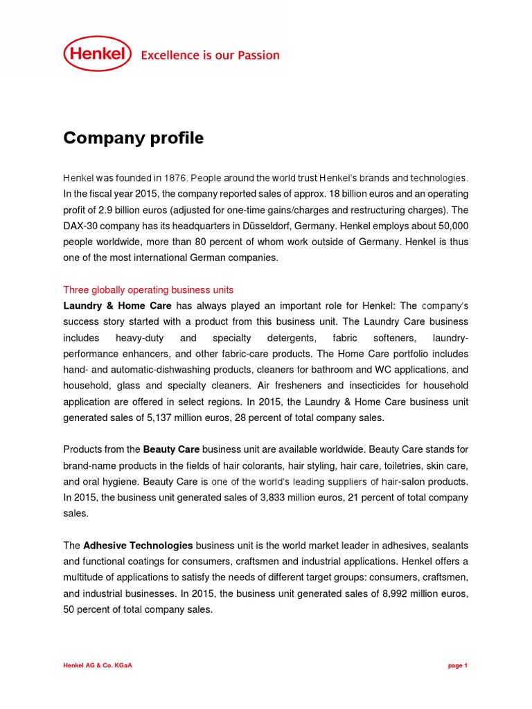 Company Profile Example122839320190801 | PDF | Economies | Business